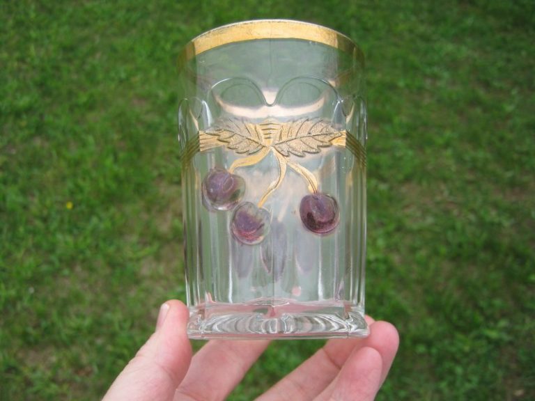 Antique Northwood Plums & Cherries Early American Patterned Glass ...