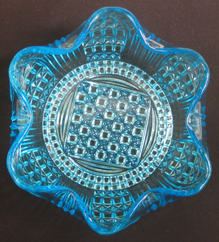 Antique Bryce Bros/US Glass Blue Cathedral EAPG Bowl – Carnival Glass