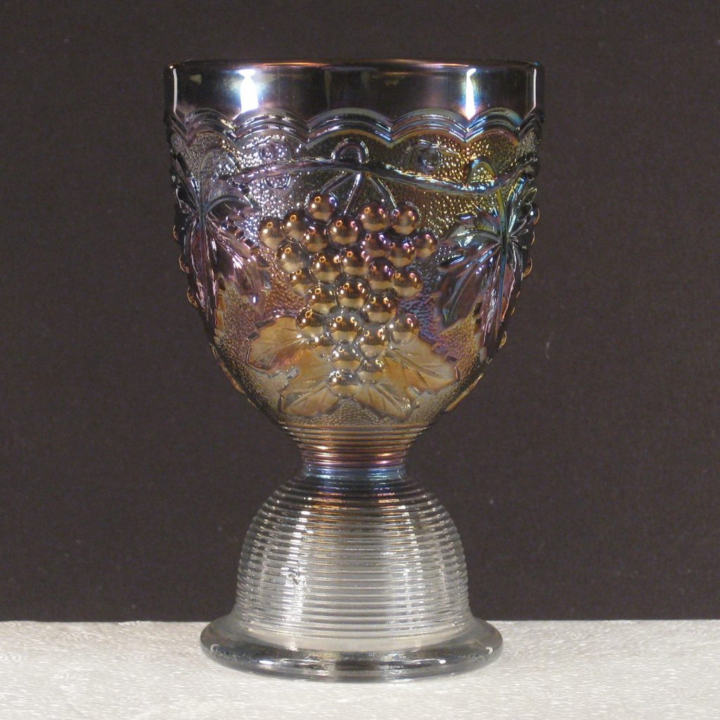 Antique Imperial Vaseline Imperial Grape Carnival Glass Tumbler ...