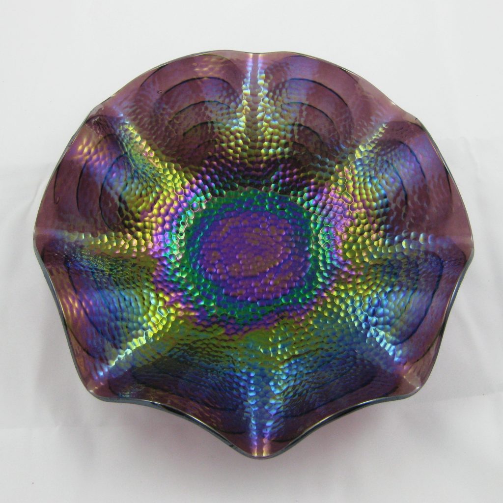 Antique Imperial Purple Scroll Embossed Carnival Glass Bowl – Carnival ...
