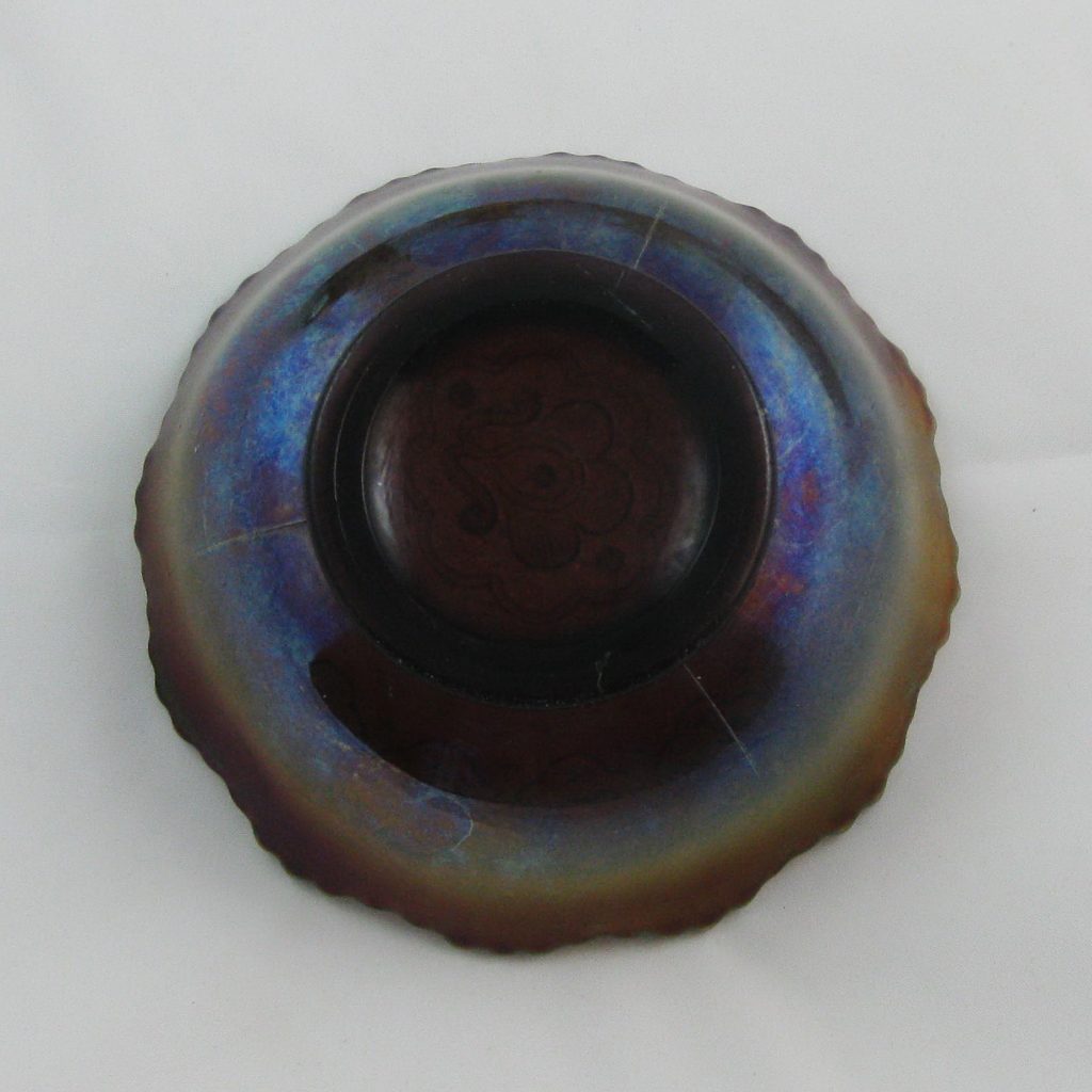 Antique Fenton Amethyst Persian Medallion Round Carnival Glass Small ...