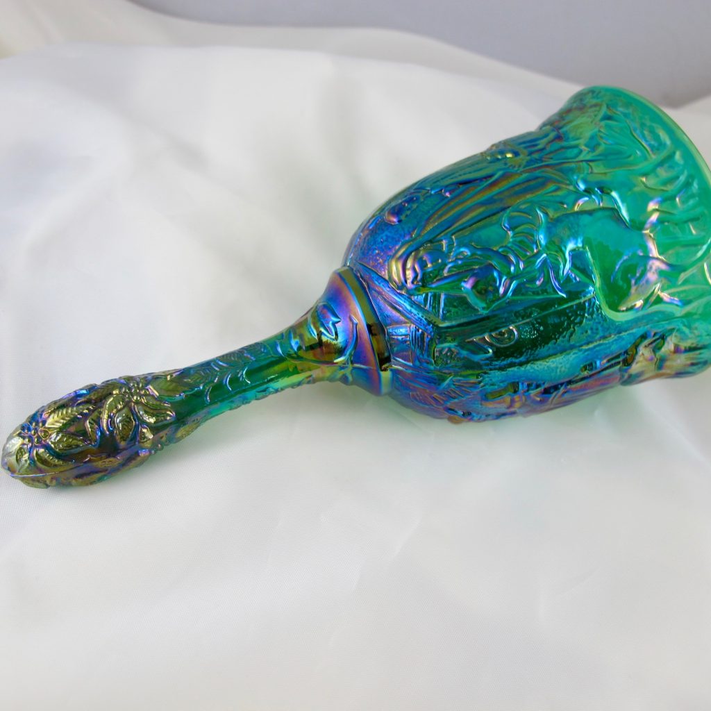 Fenton Emerald Green Nativity Carnival Glass Bell – Carnival Glass