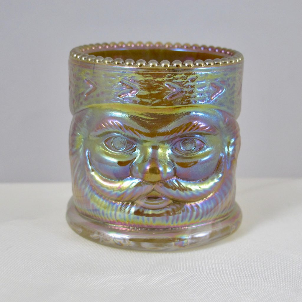 LE Smith Amethyst Daisy & Button Carnival Glass Toothpick Holder ...