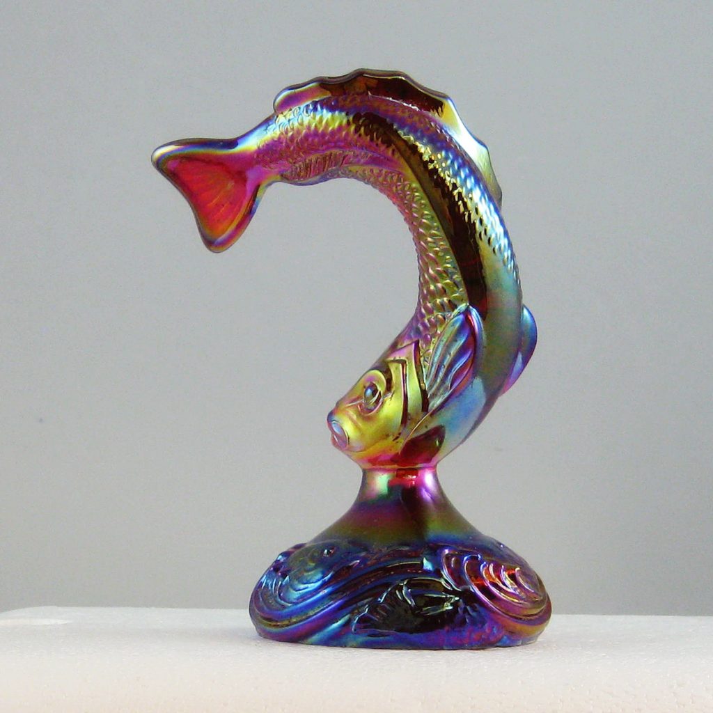 Fenton Red Fish Carnival Glass Paperweight – Carnival Glass