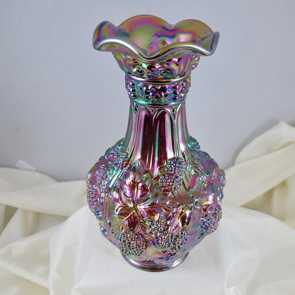 Imperial Amber Loganberry Carnival Glass Large Vase – Carnival Glass