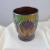 Antique Dugan Beaded Shell Amethyst Carnival Glass Tumbler – Carnival Glass