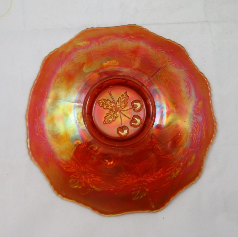 Antique Fenton Marigold Three Fruits Carnival Glass Plate – Carnival Glass