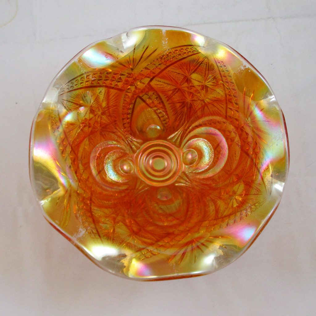 Antique Imperial Purple Scroll Embossed Carnival Glass Bowl – Carnival ...