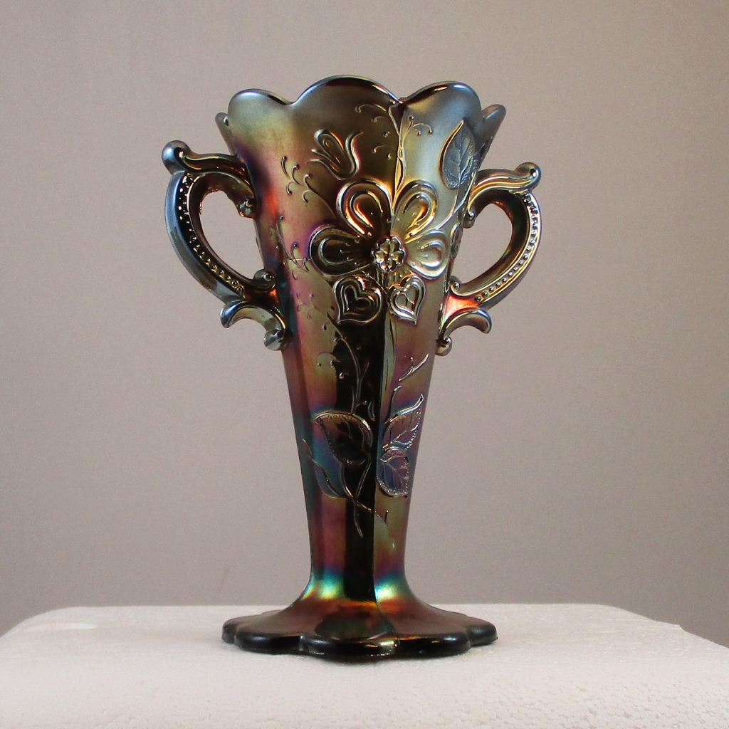 Antique Dugan Amethyst Mary Ann Carnival Glass Vase – Carnival Glass
