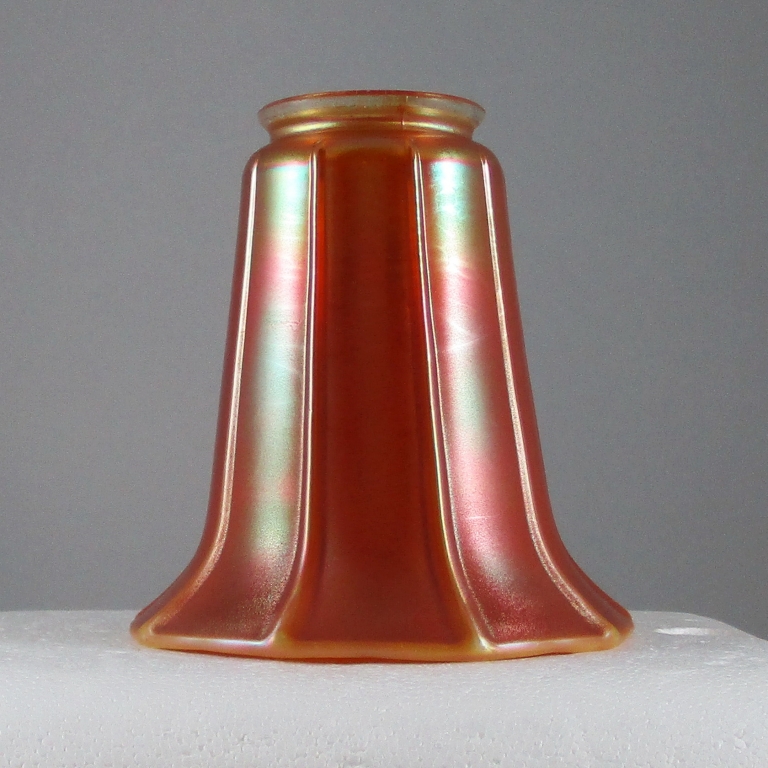 Antique Northwood Marigold Opal Flared Panel Carnival Glass Shade ...