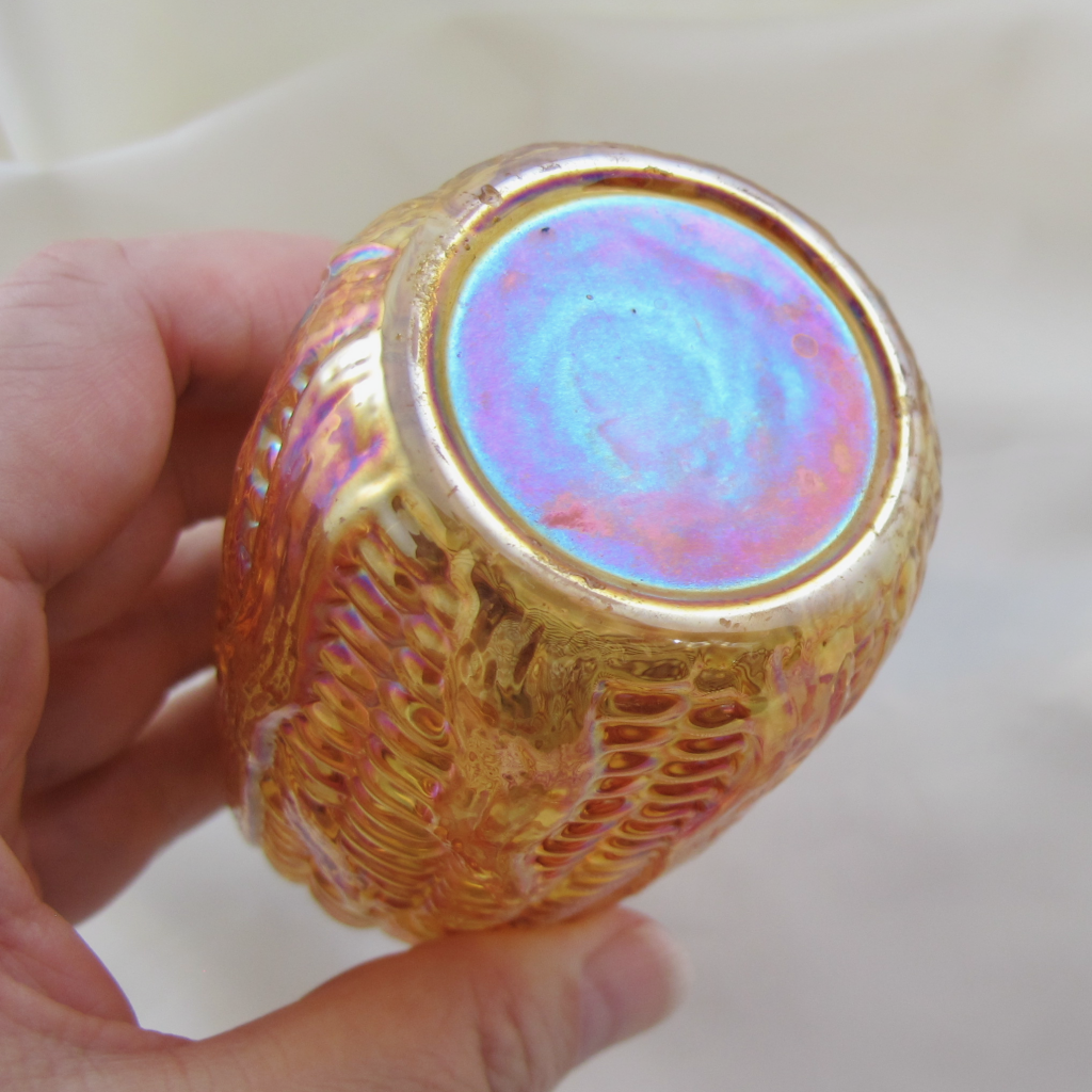 Antique Imperial Marigold Carnival Glass Corn Bottle – Carnival Glass