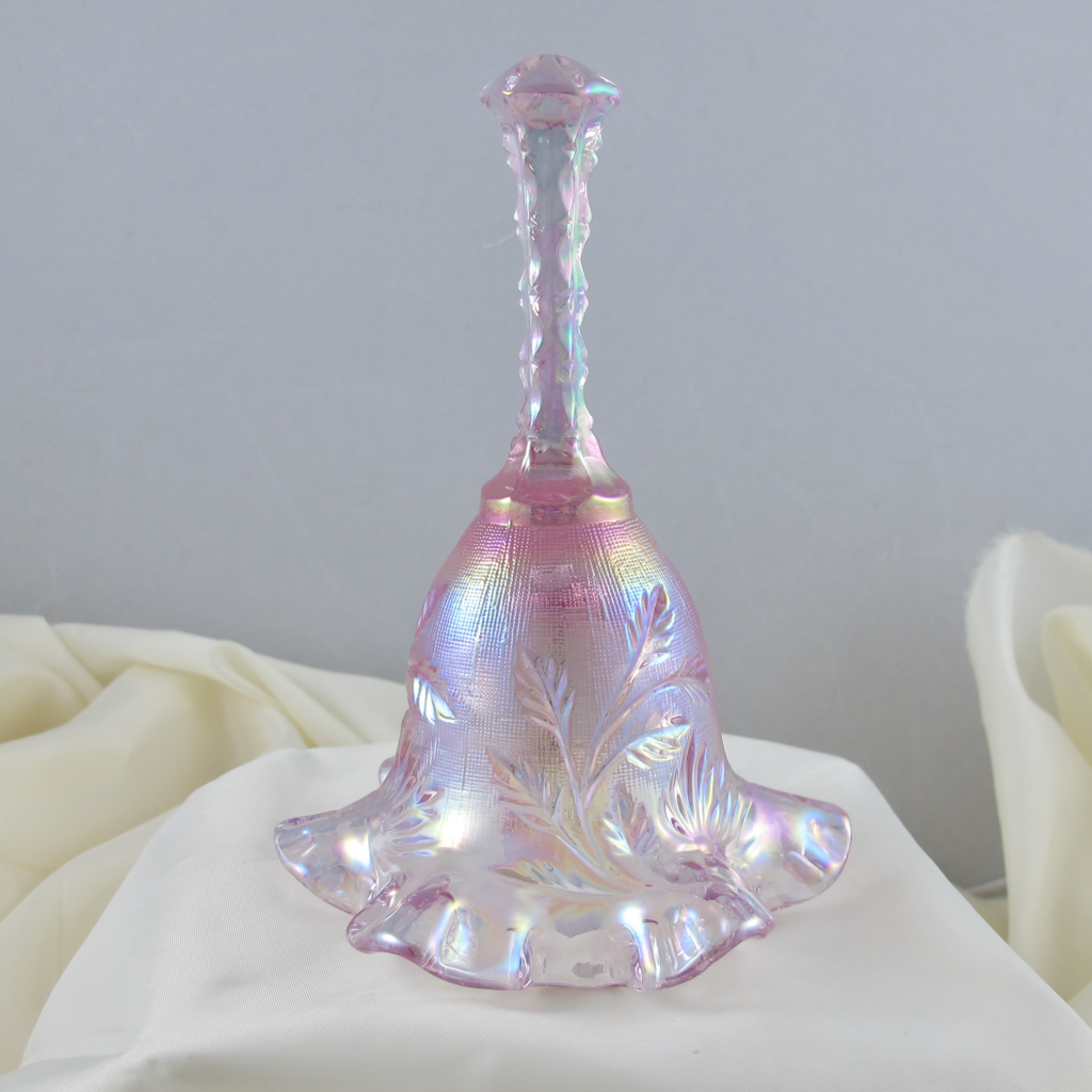 Fenton Empress Rose Pink Intaglio Carnival Art Glass Bell – Carnival Glass