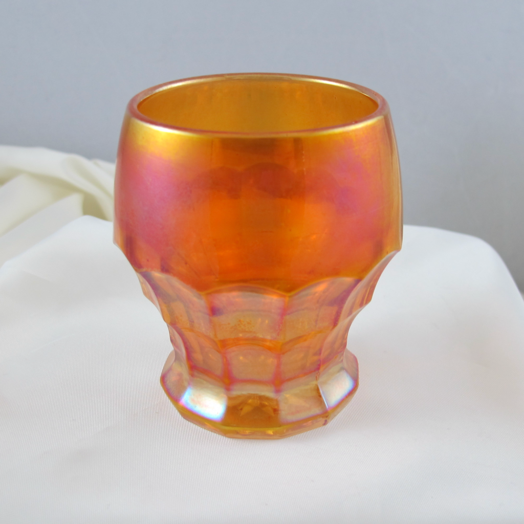 Antique Inwald Marigold Jacobean Ranger Carnival Glass Juice Glass ...