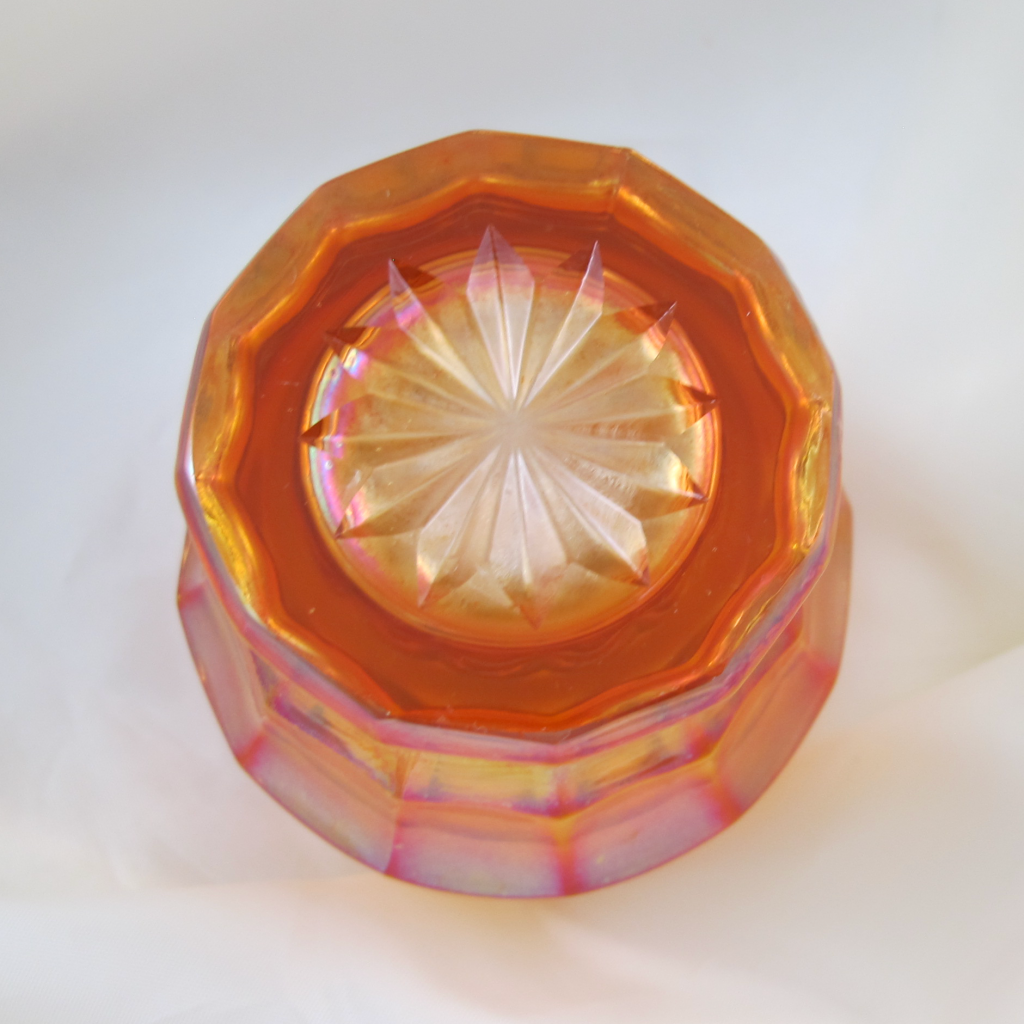 Antique Inwald Marigold Jacobean Ranger Carnival Glass Juice Glass ...
