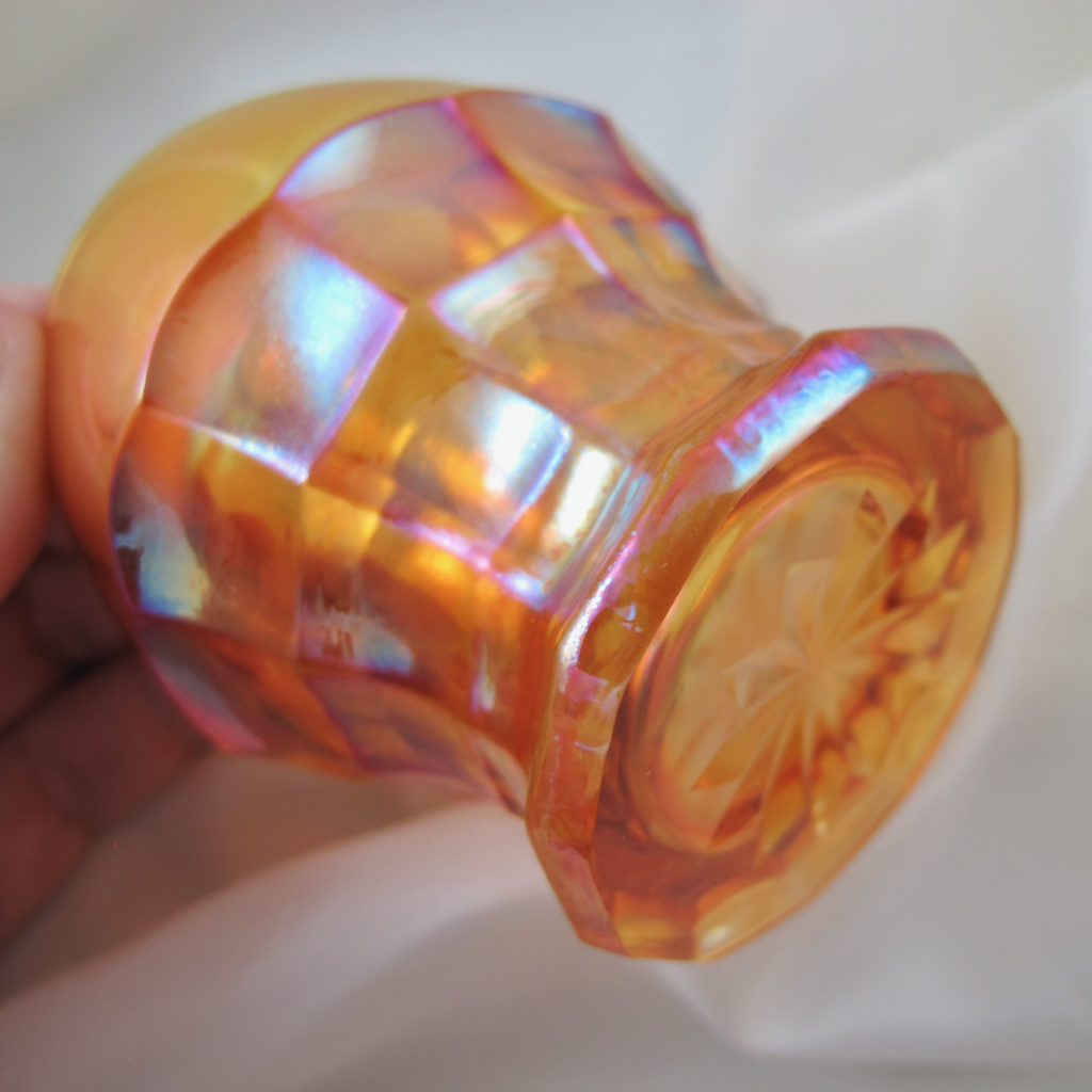 Antique Inwald Marigold Jacobean Ranger Carnival Glass Juice Glass ...