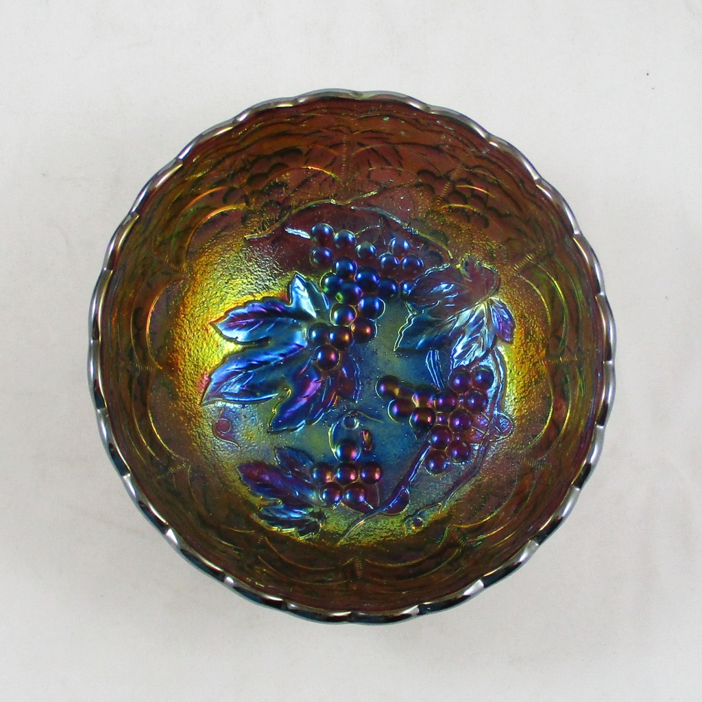 Antique Imperial Purple Imperial Grape Carnival Glass Sauce Bowl ...