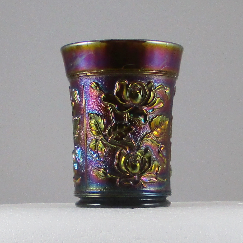 Antique Imperial Purple Lustre Rose Carnival Glass Tumbler – Carnival Glass