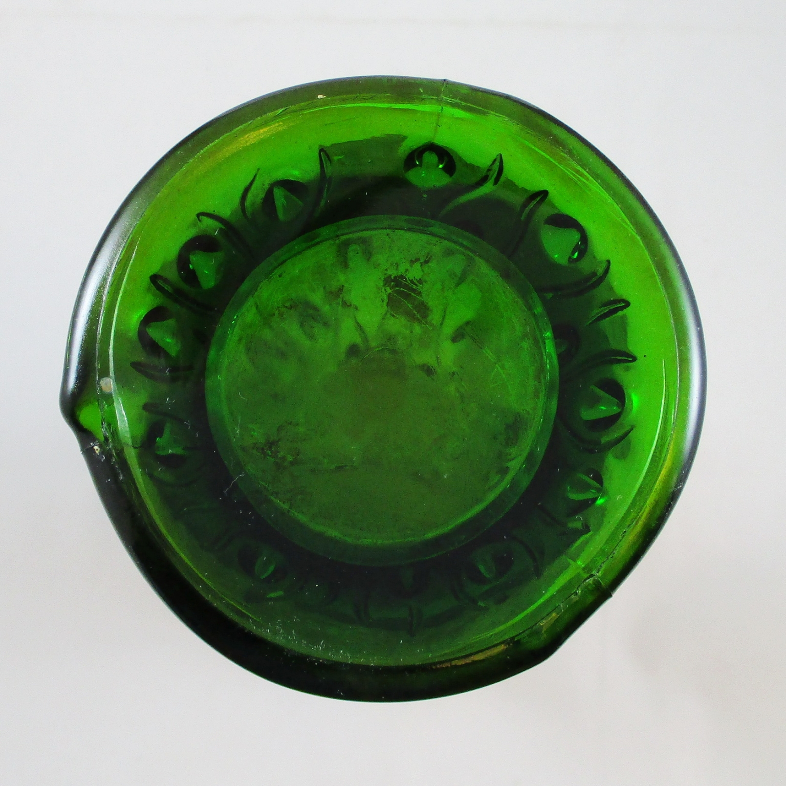 Antique Northwood Green Tree Trunk Carnival Glass Swung Vase – Carnival ...
