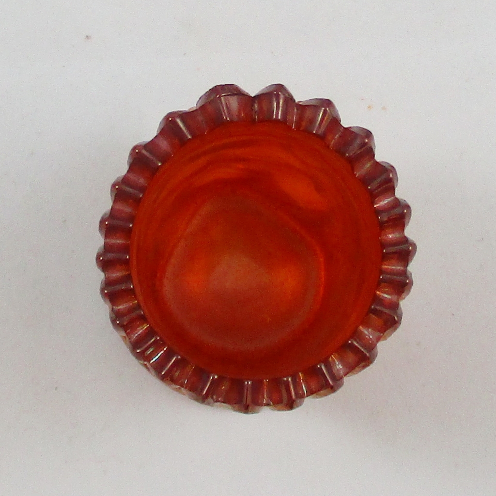 St Clair Marigold Indian Chief Carnival Glass Toothpick Holder ...