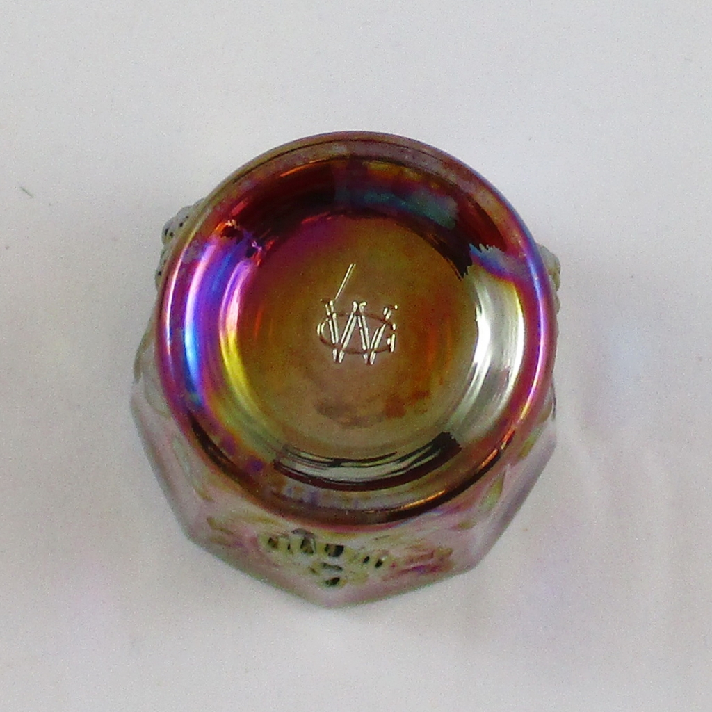 Westmoreland for Levay Red Paneled Grape Carnival Glass Toothpick or ...