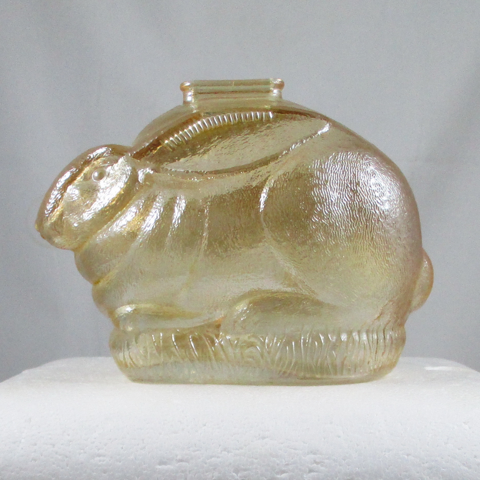 Anchor Hocking Marigold Rabbit Carnival Glass Large Rabbit Bank ...