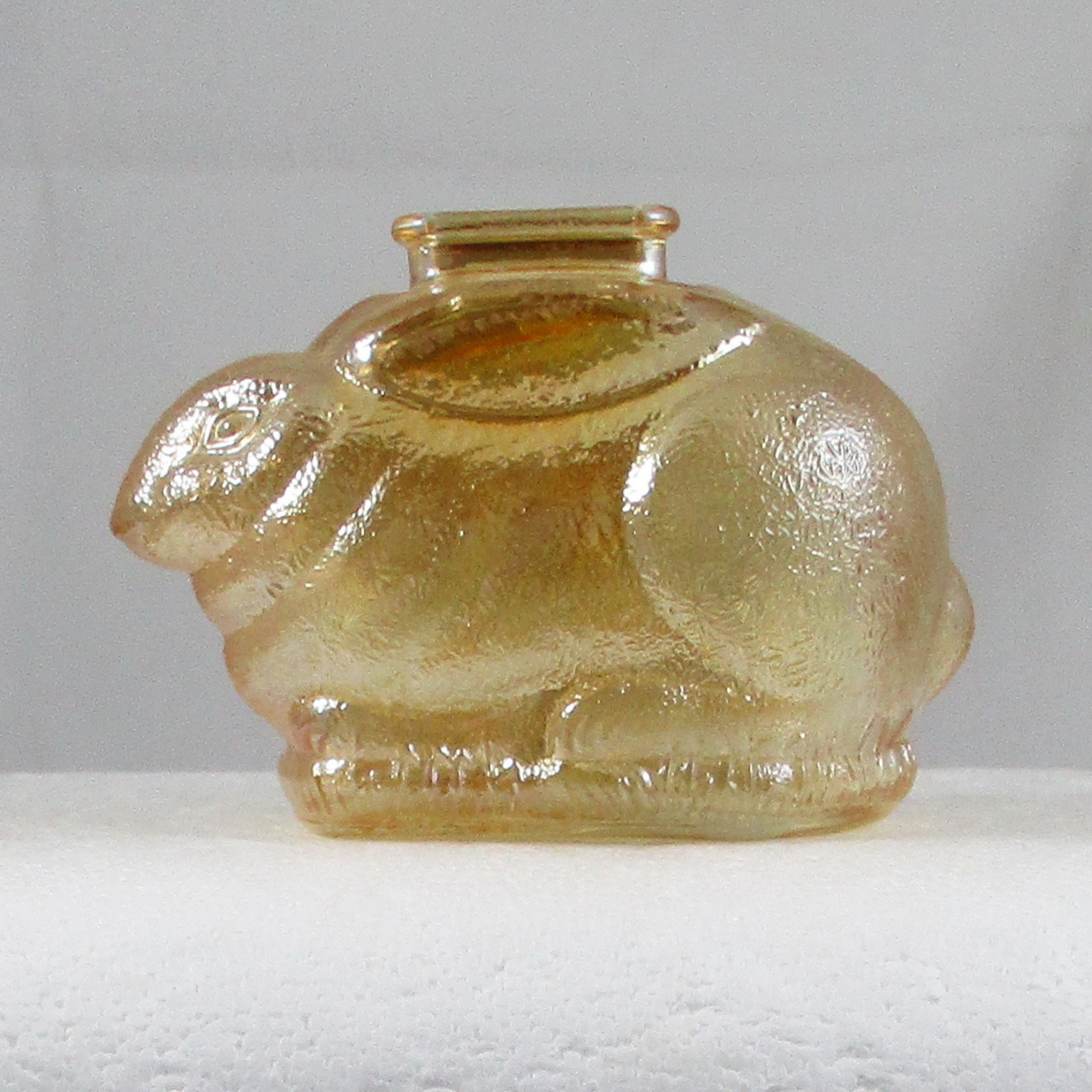 Anchor Hocking Marigold Rabbit Carnival Glass Small Rabbit Bank ...