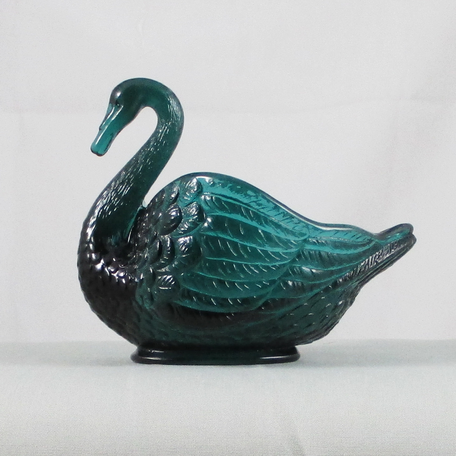 Imperial Steigel Green Glass Swan Salt – Carnival Glass