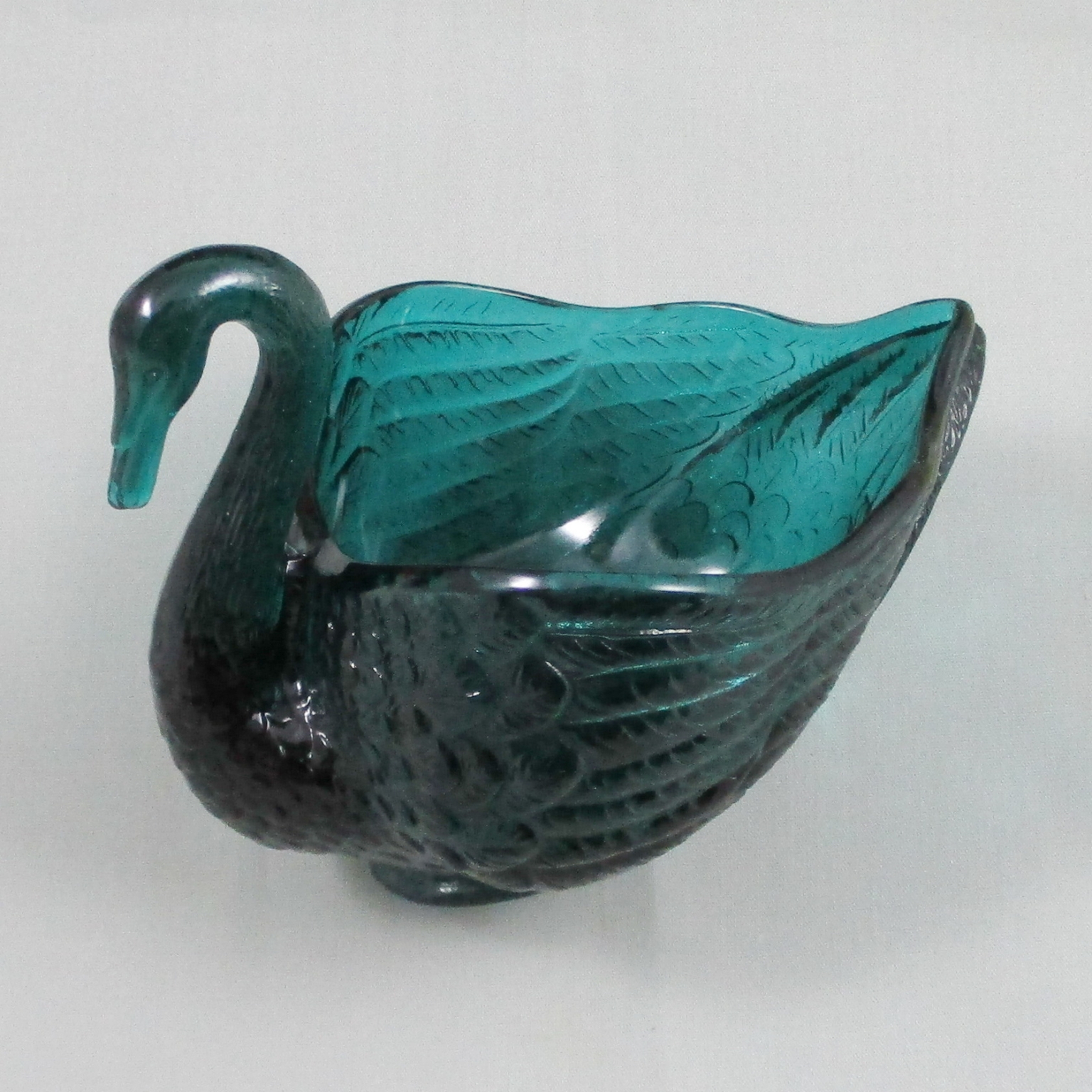 Imperial Steigel Green Glass Swan Salt – Carnival Glass