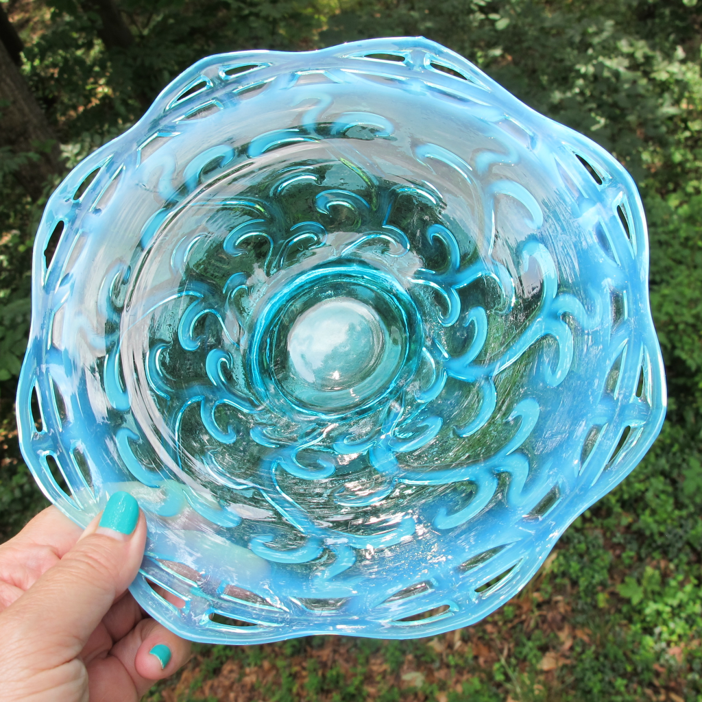 Antique Northwood Vaseline Opalescent Glass Lorna Vase – Carnival Glass