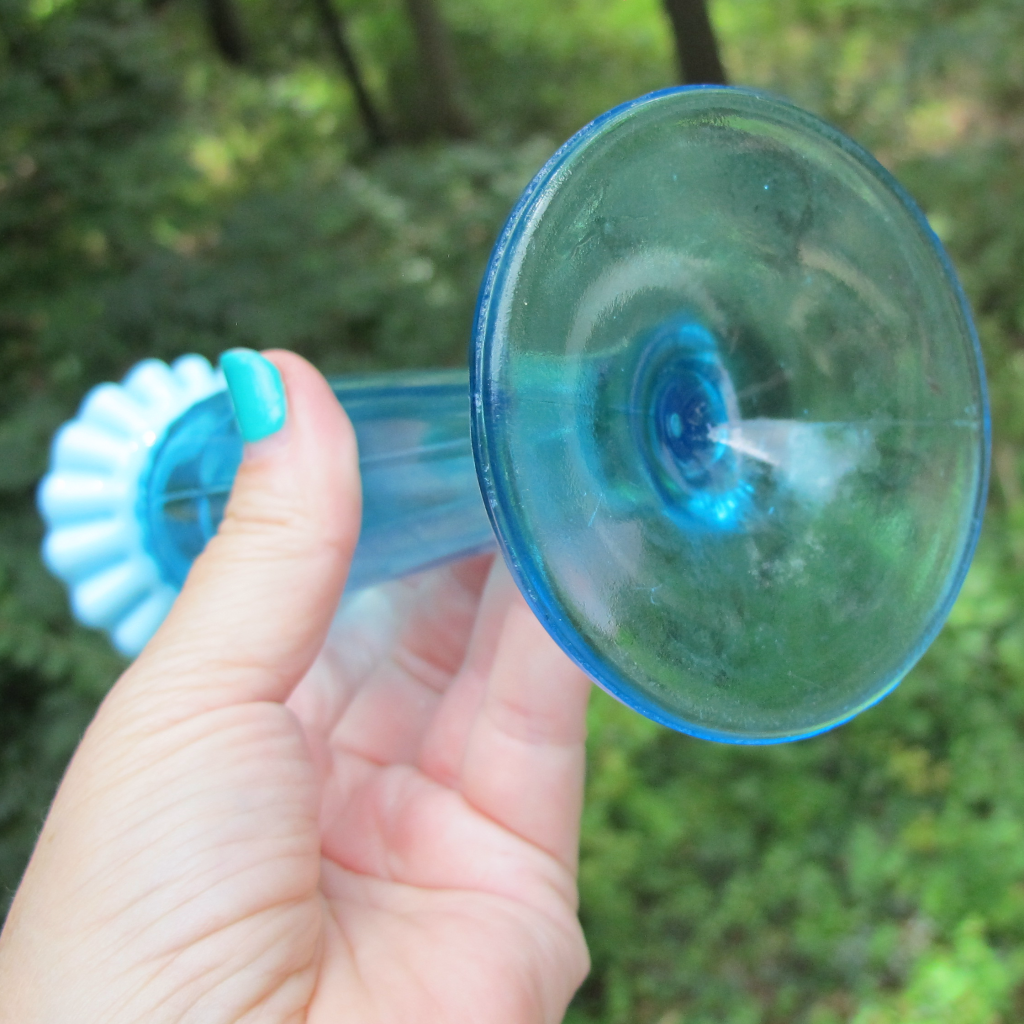 Antique Northwood Blue Opalescent Glass Lorna Vase – Carnival Glass