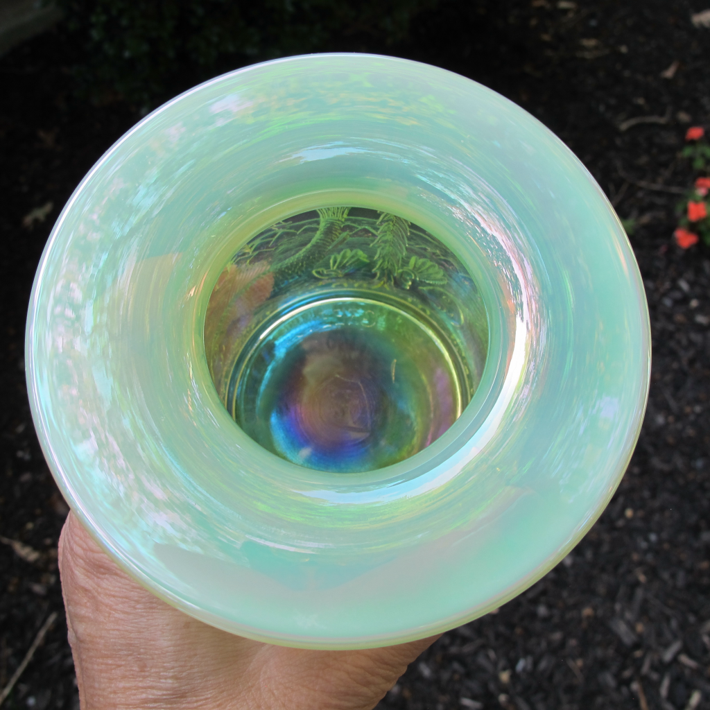 Fenton Vaseline Opal Seacoast Carnival Glass Spittoon – Carnival Glass