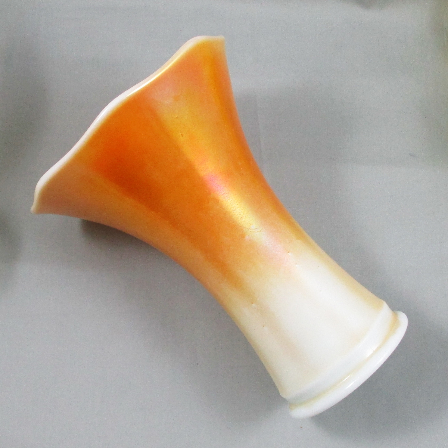 Antique Imperial Smooth Panel Marigold on Milk Glass Carnival Glass ...