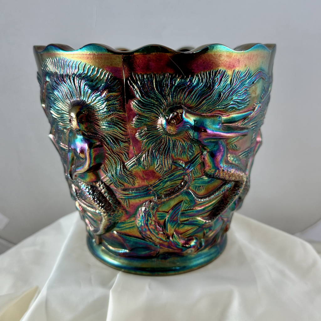 Fenton Amethyst Mermaid Carnival Glass Planter Vase – Carnival Glass