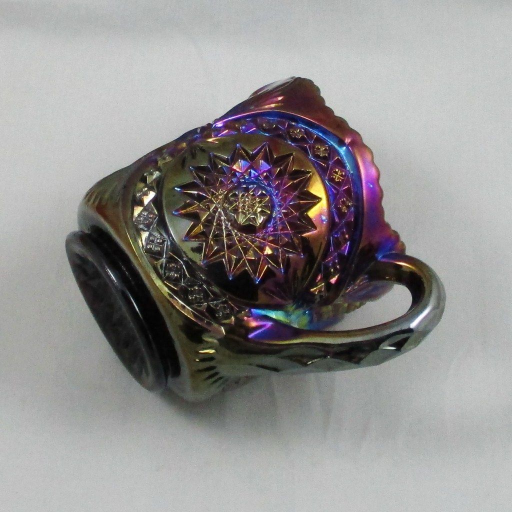 Antique Imperial Purple Hobstar Carnival Glass Creamer – Carnival Glass