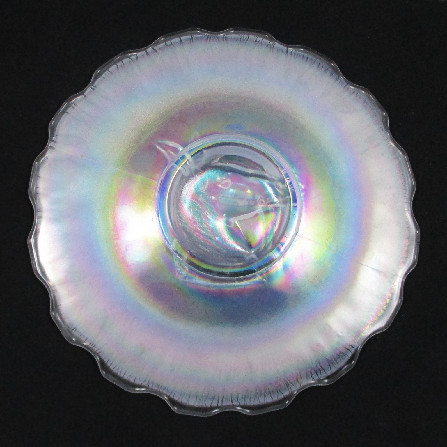 Levay Ice White Pony Carnival Glass Plate Super Stretchy 1 of 1 ...