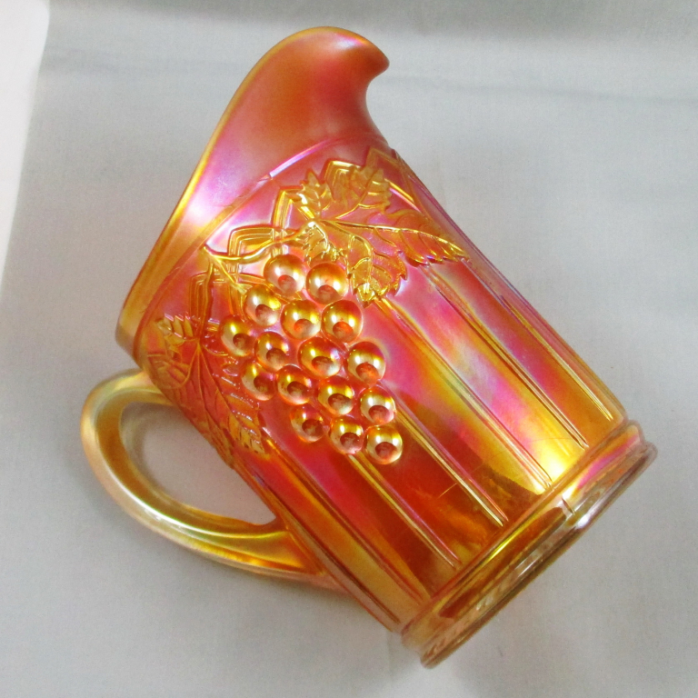 Antique Northwood Marigold Grape & Gothic Arches Carnival Glass Water ...