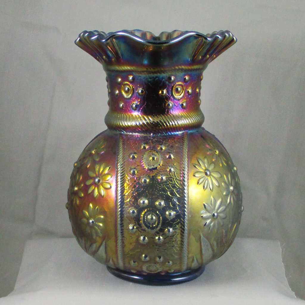 Antique Fenton Bouquet Blue Carnival Glass Water Set – Carnival Glass